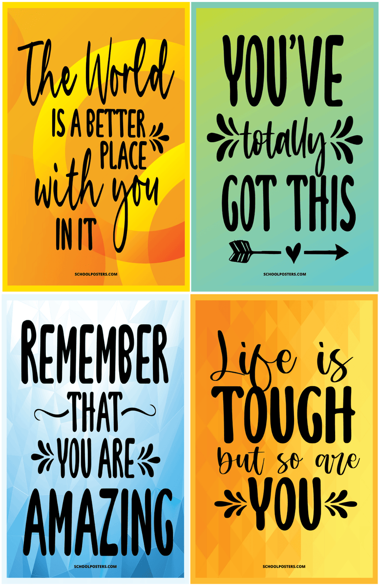Student Mental Health Poster Package – SchoolPosters.com LLC