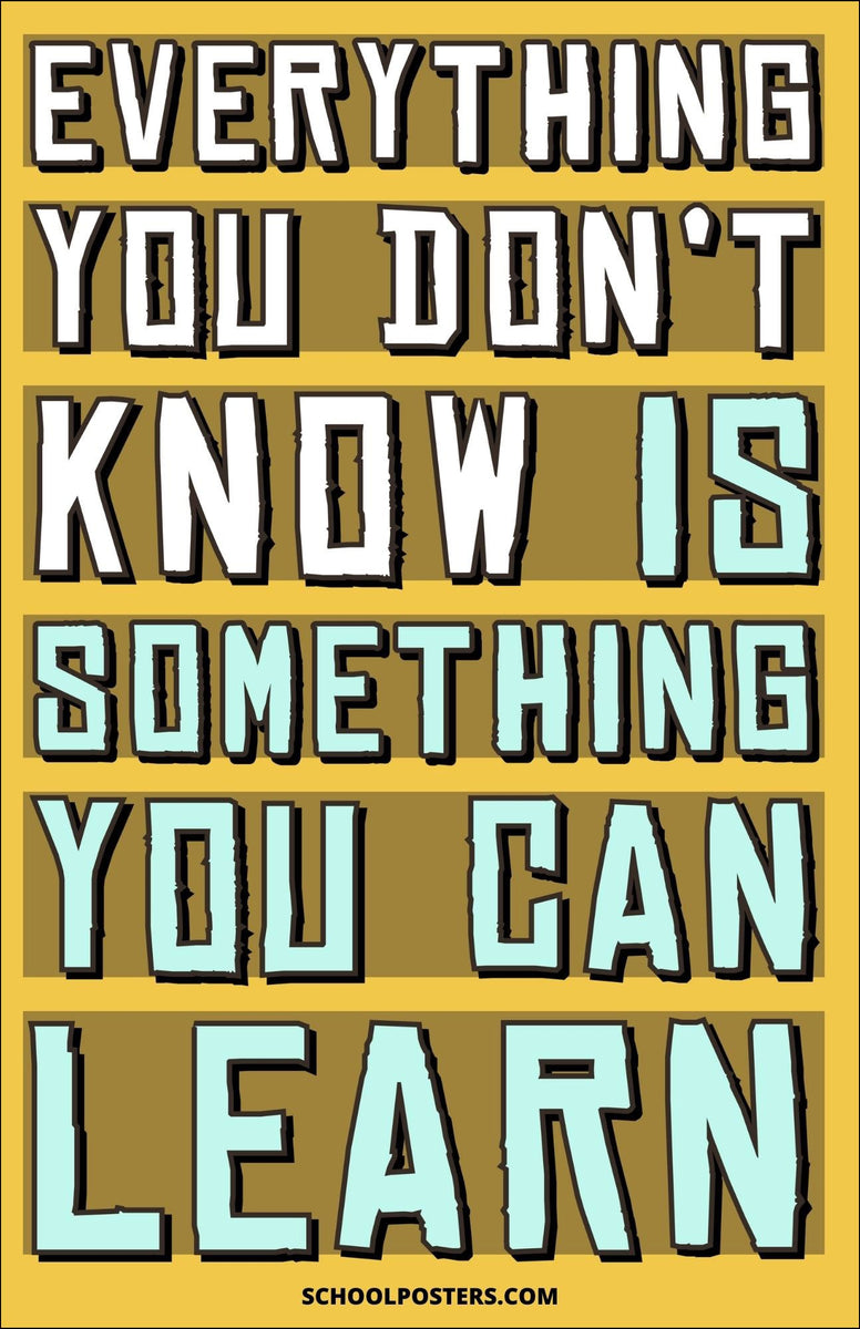 Something You Can Learn Poster – SchoolPosters.com LLC