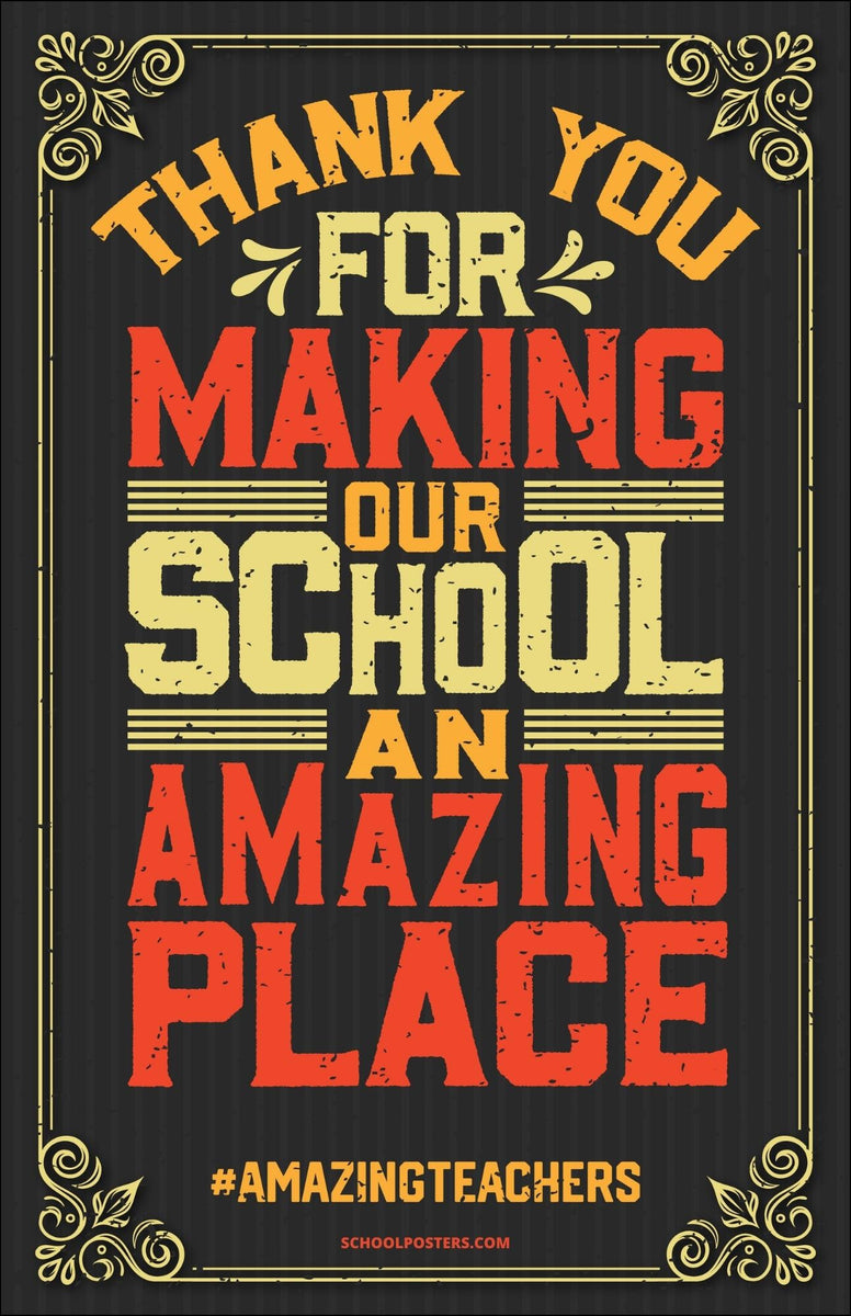 Teacher Appreciation Poster – SchoolPosters.com LLC