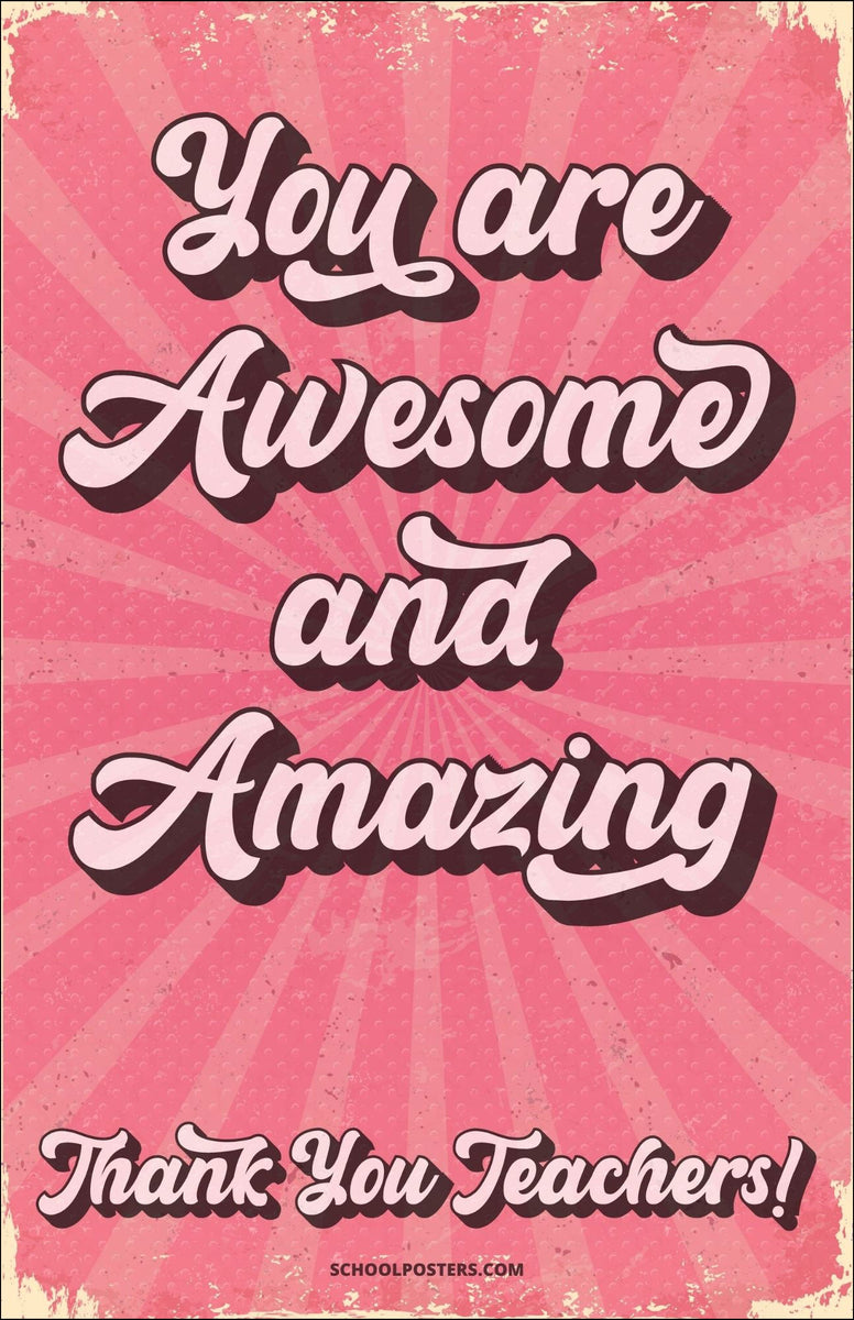 Teacher Appreciation Poster – SchoolPosters.com LLC