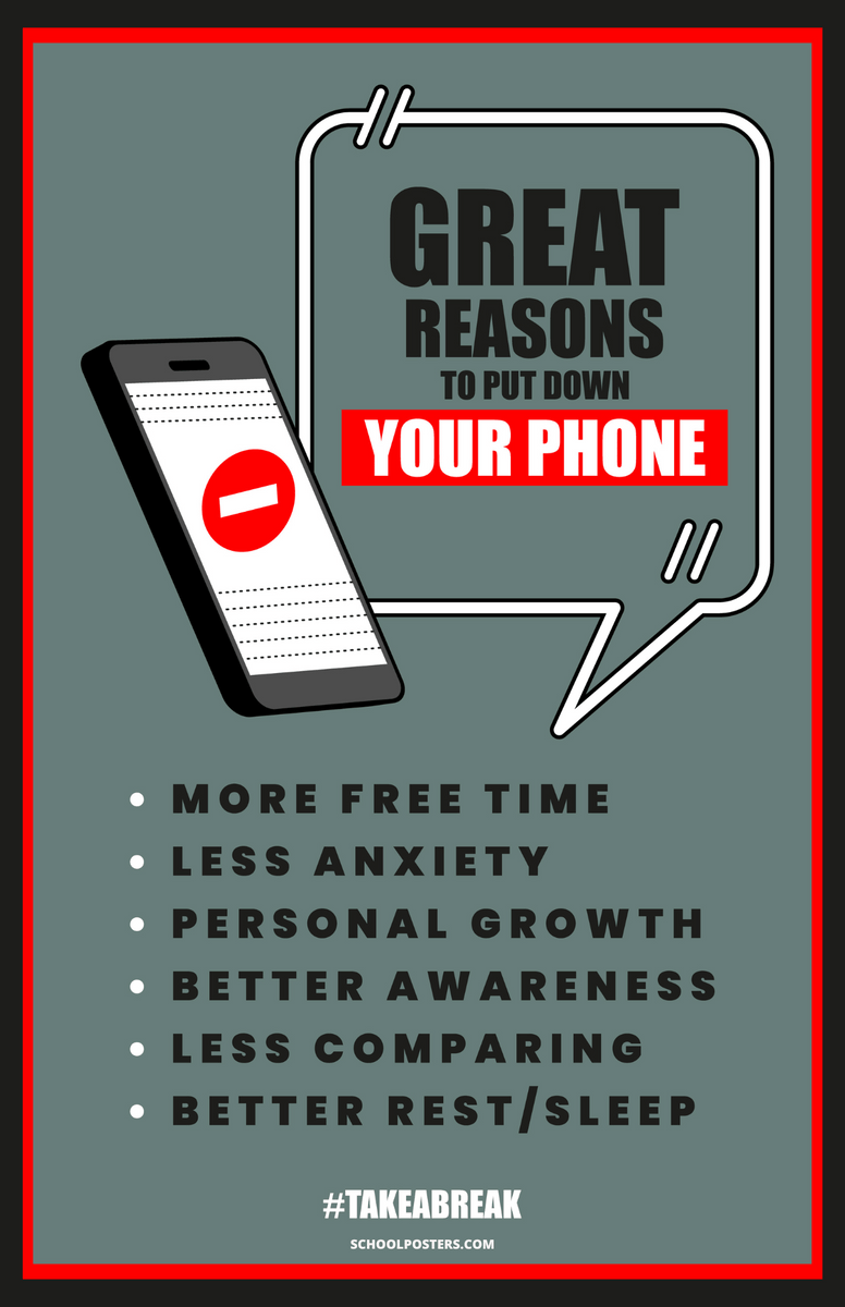 Put Down Your Phone Poster – SchoolPosters.com LLC