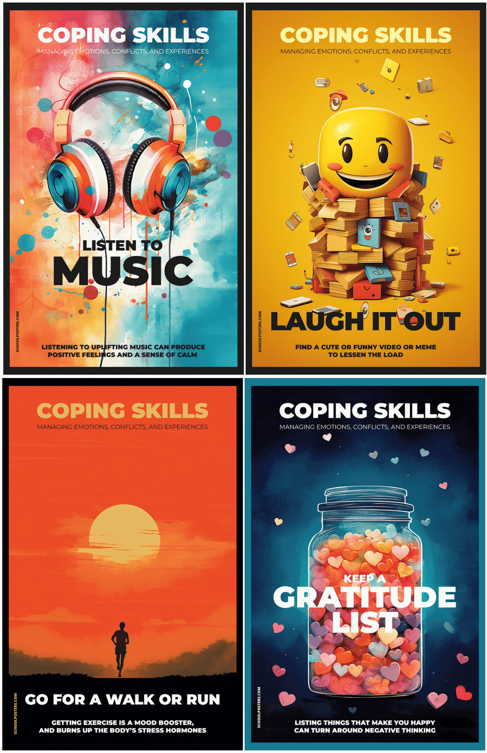 Coping Skills Poster Package – SchoolPosters.com LLC