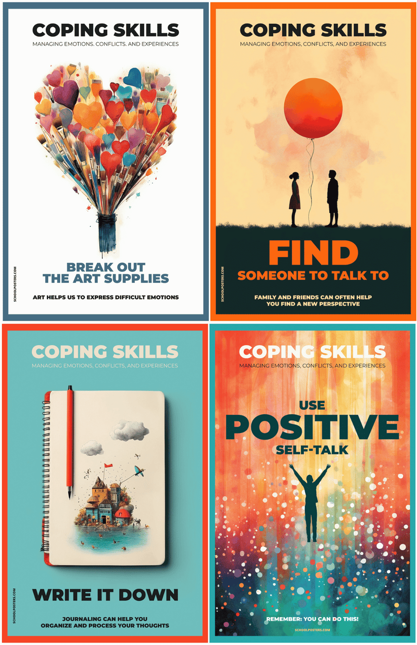 Coping Skills Poster Package – SchoolPosters.com LLC