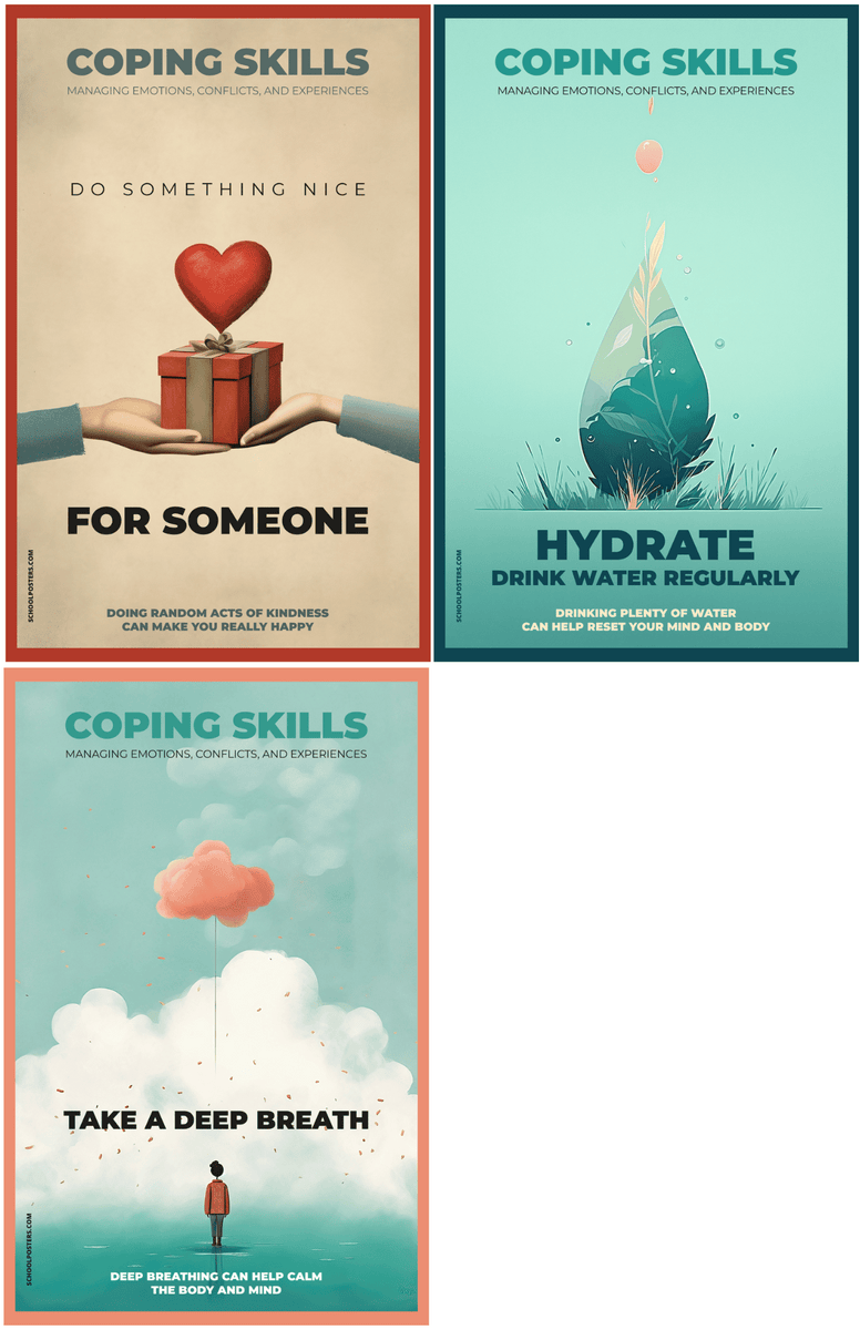 Coping Skills Poster Package – SchoolPosters.com LLC