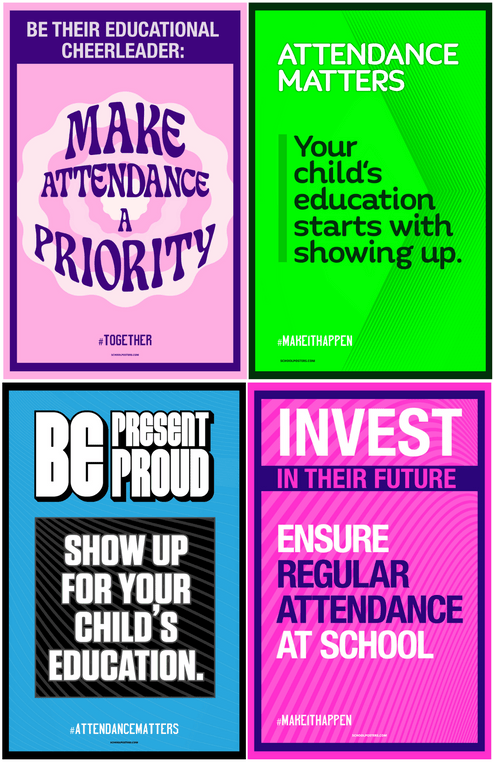 Elementary Parent Attendance Poster Package – SchoolPosters.com LLC