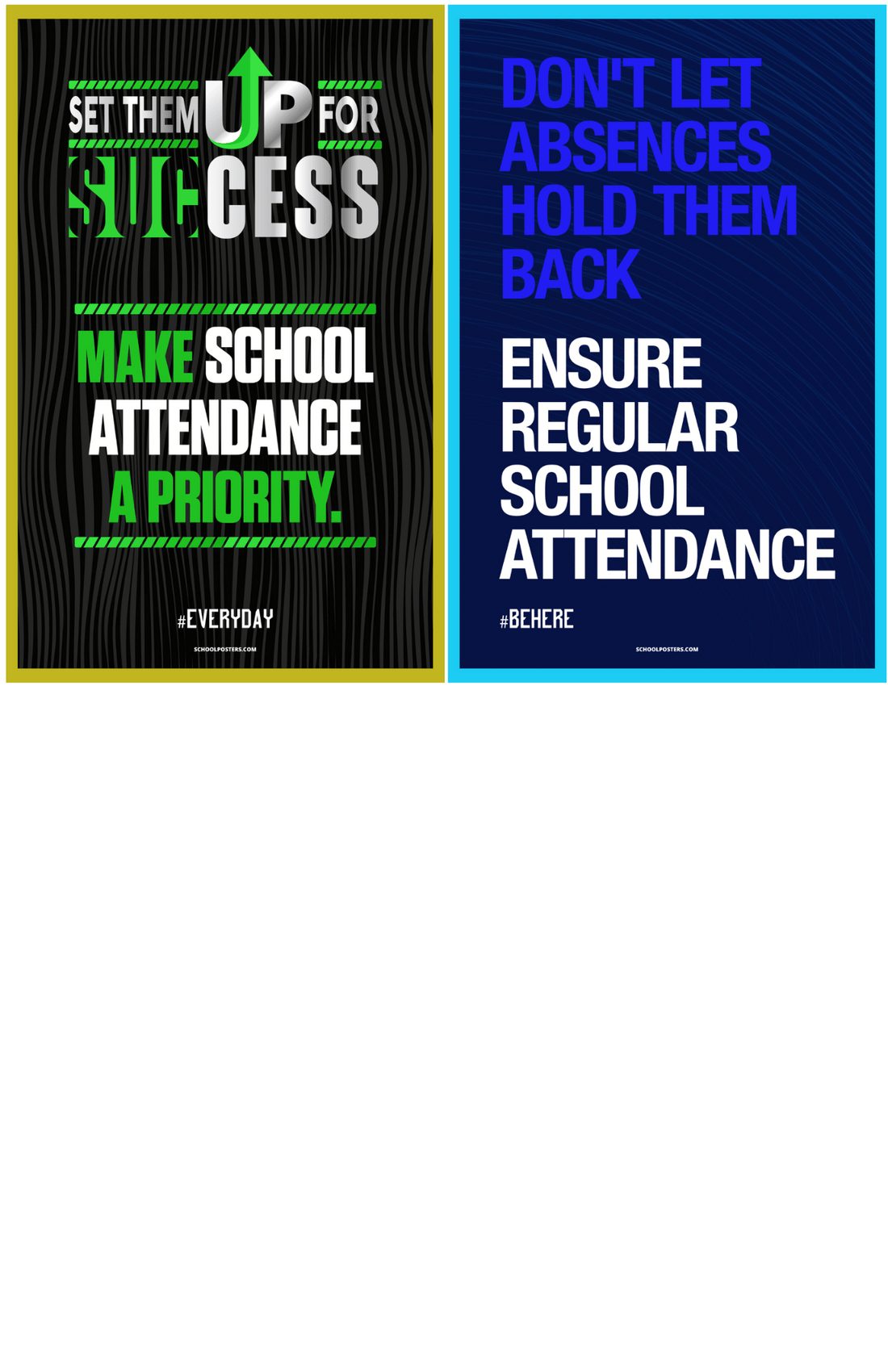 Elementary Parent Attendance Poster Package – SchoolPosters.com LLC