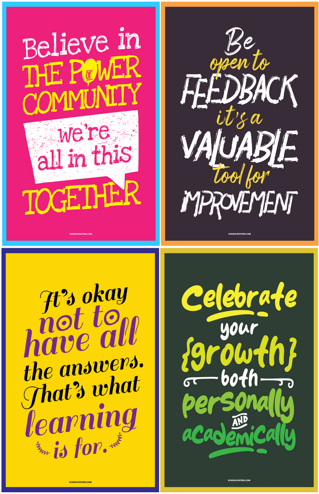 High School Encouragement Poster Package – SchoolPosters.com LLC