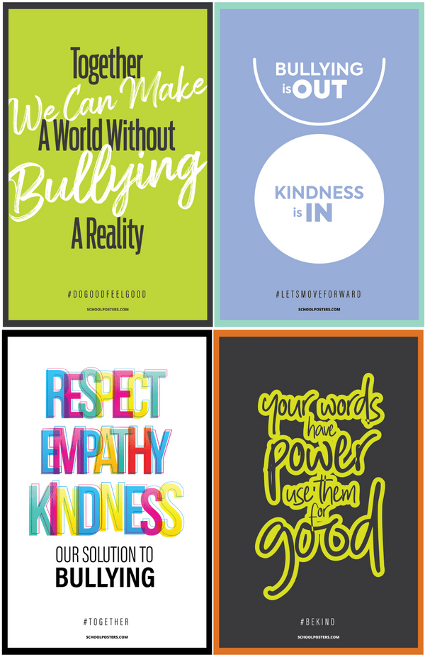 K-12 Bullying Prevention Poster Package – SchoolPosters.com LLC