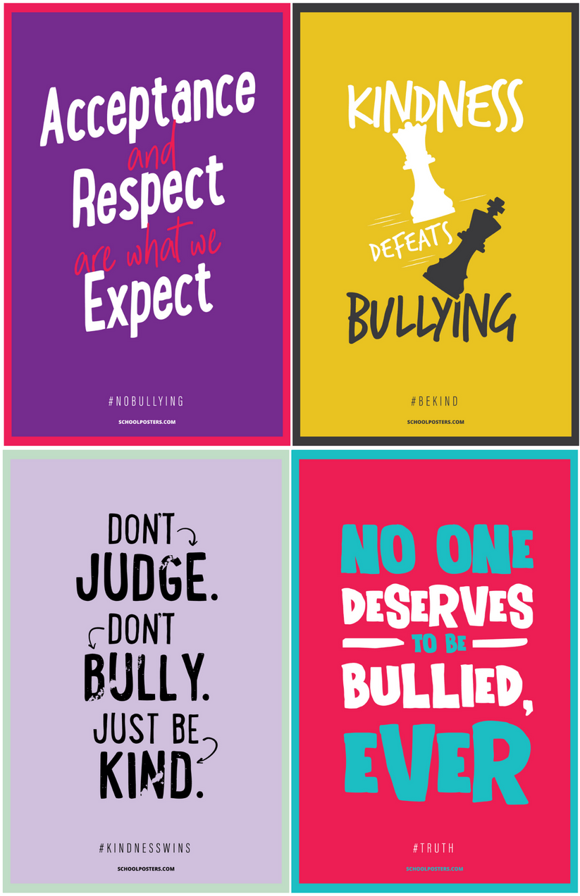 K-12 Bullying Prevention Poster Package – SchoolPosters.com LLC