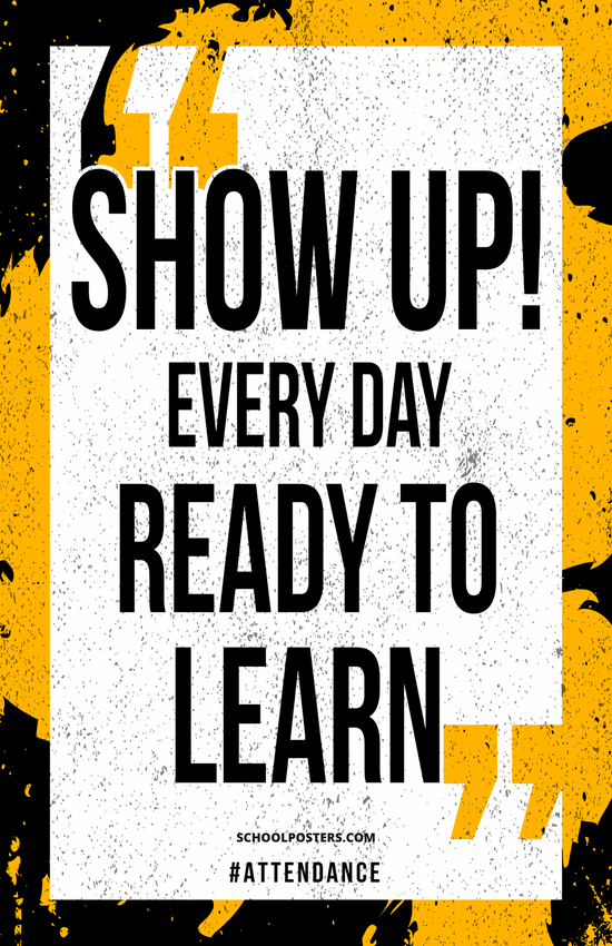 Attendance Poster – SchoolPosters.com LLC