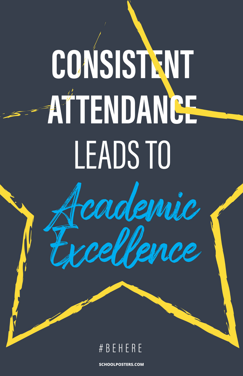 Student Attendance Poster – SchoolPosters.com LLC