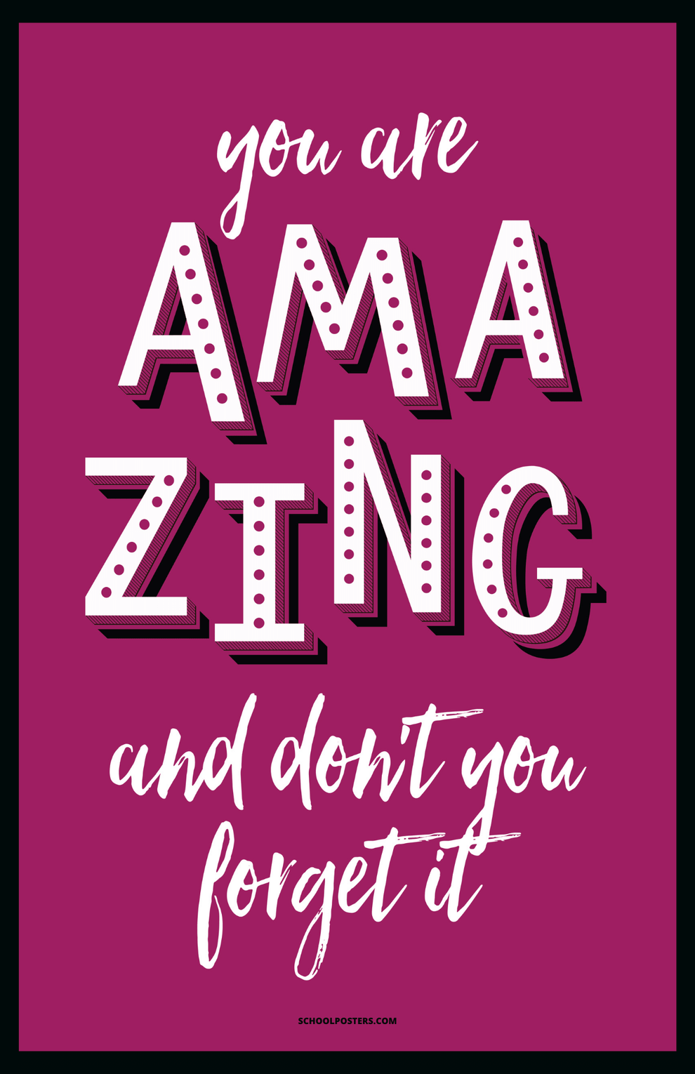Middle School Motivational Poster – SchoolPosters.com LLC