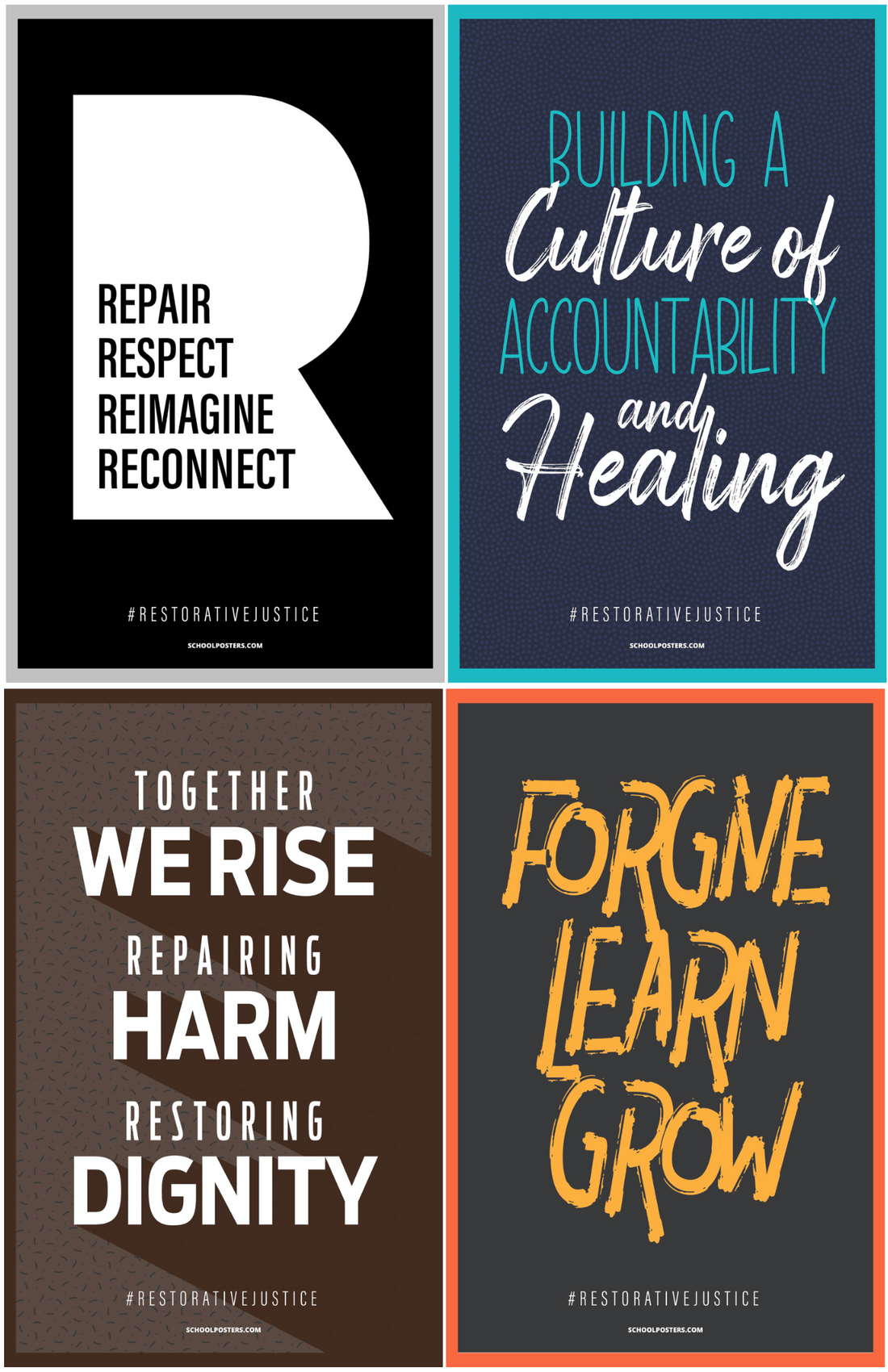 Restorative Justice Poster Package – SchoolPosters.com LLC
