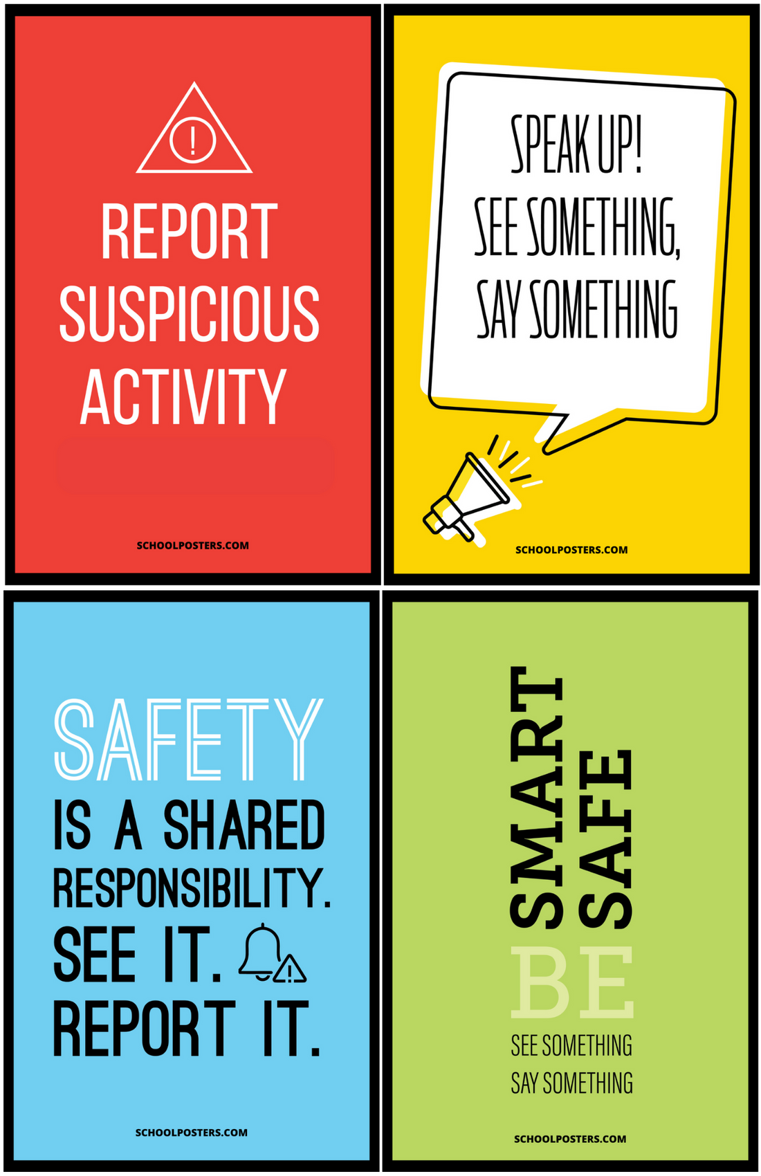 School Safety Poster Package – SchoolPosters.com LLC
