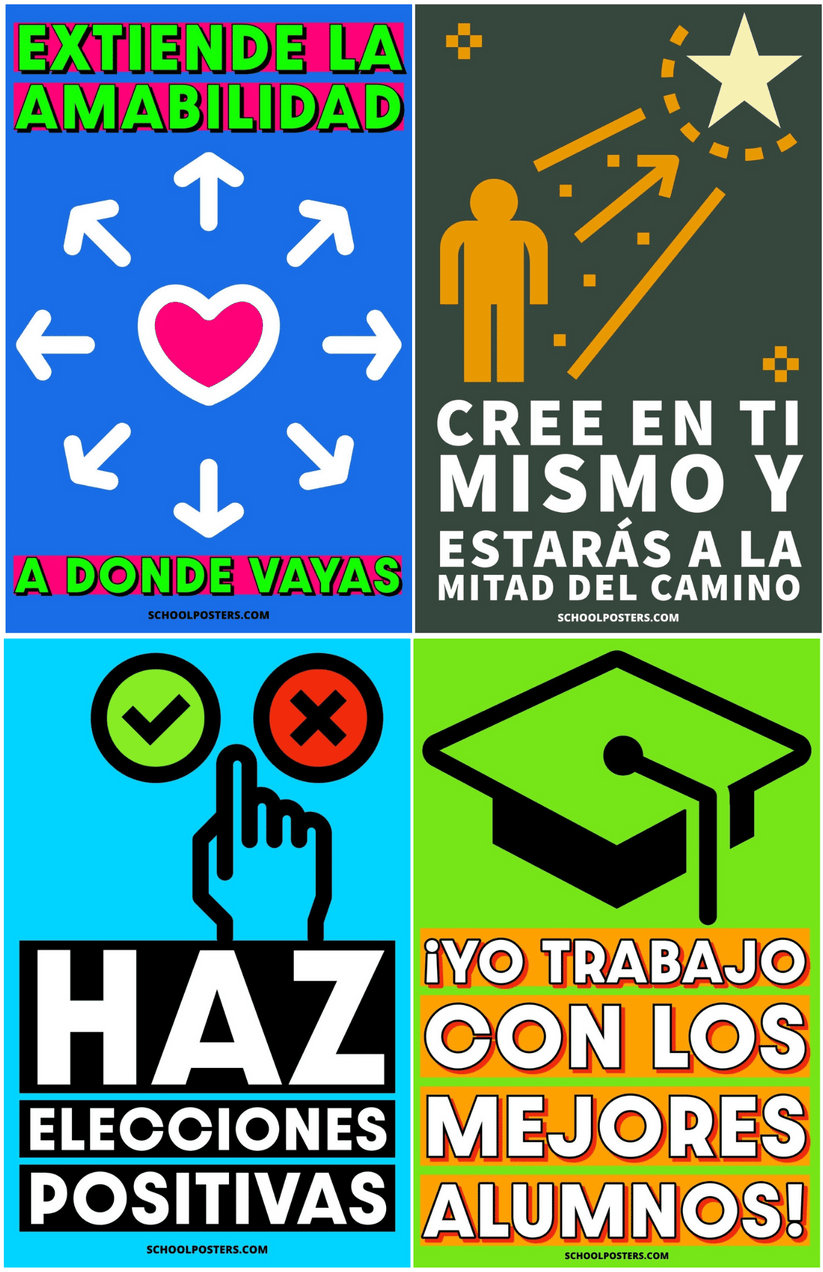 Spanish Speaking Student Mega Poster Package – SchoolPosters.com LLC