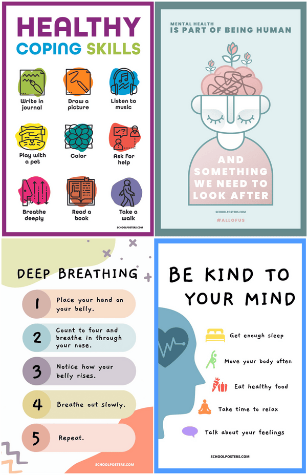 Student Mental Health Mega Poster Package – SchoolPosters.com LLC