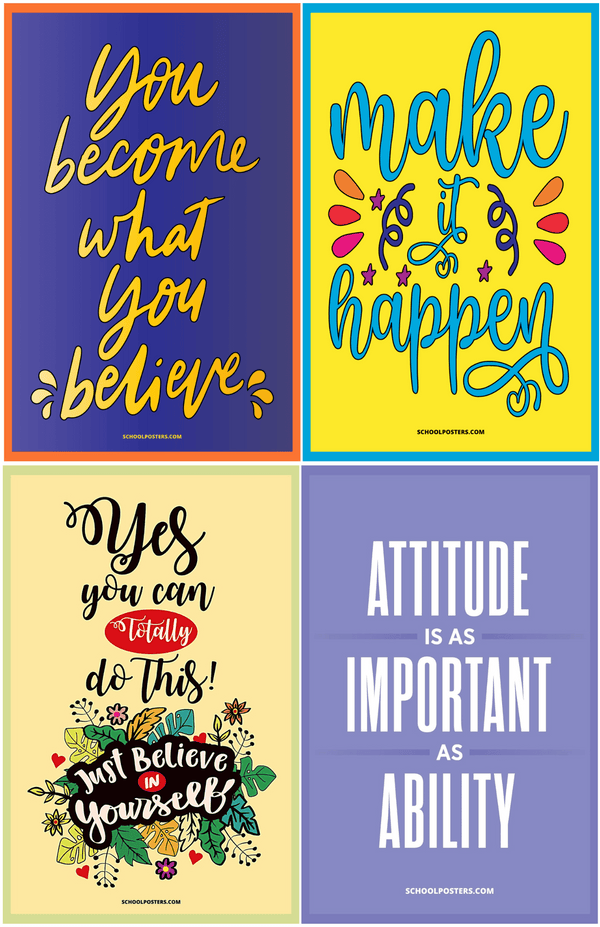 Student Motivational Mega Poster Package – SchoolPosters.com LLC