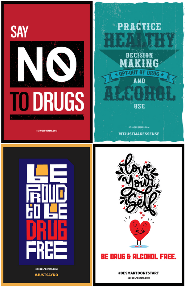 Substance Abuse Awareness Mega Poster Package – SchoolPosters.com LLC