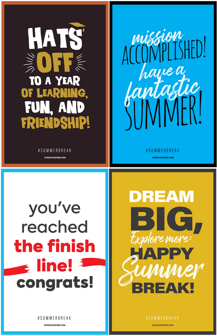 Summer Break Poster Package – SchoolPosters.com LLC