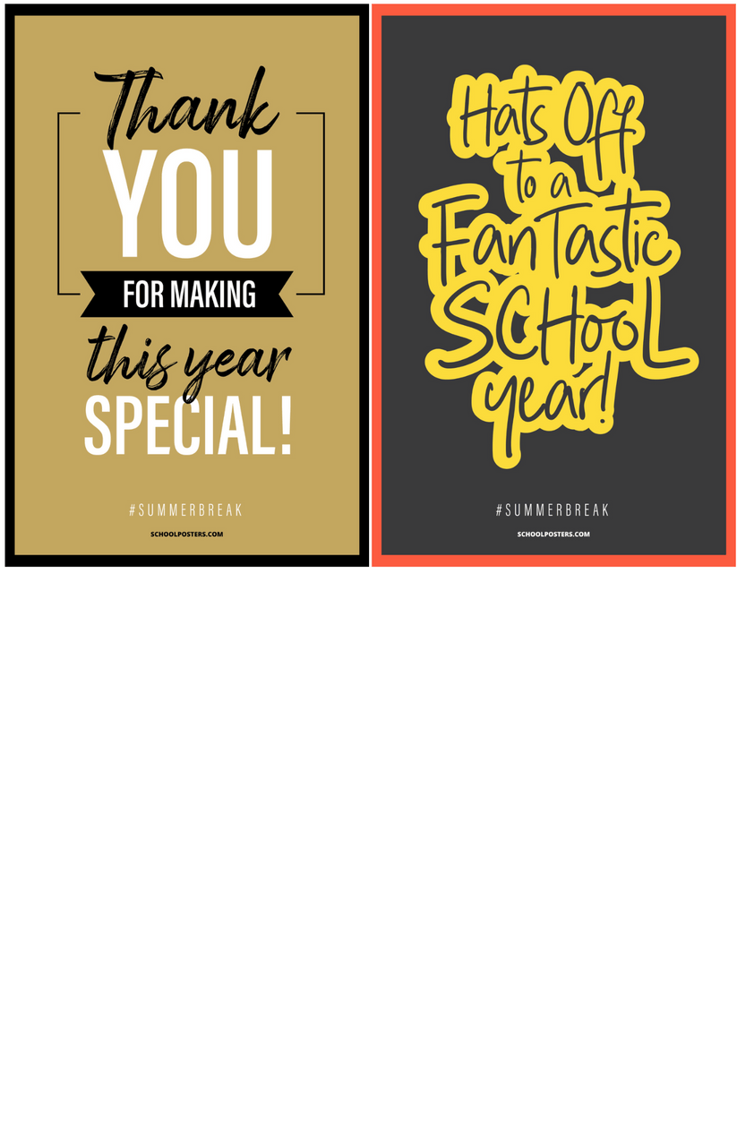Summer Break Poster Package – SchoolPosters.com LLC