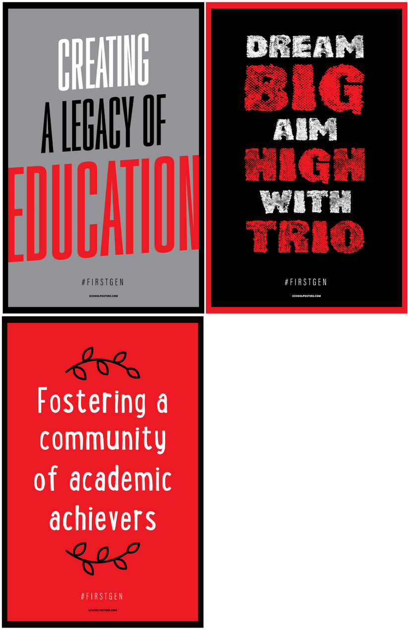 TRIO First Gen Poster Package – SchoolPosters.com LLC