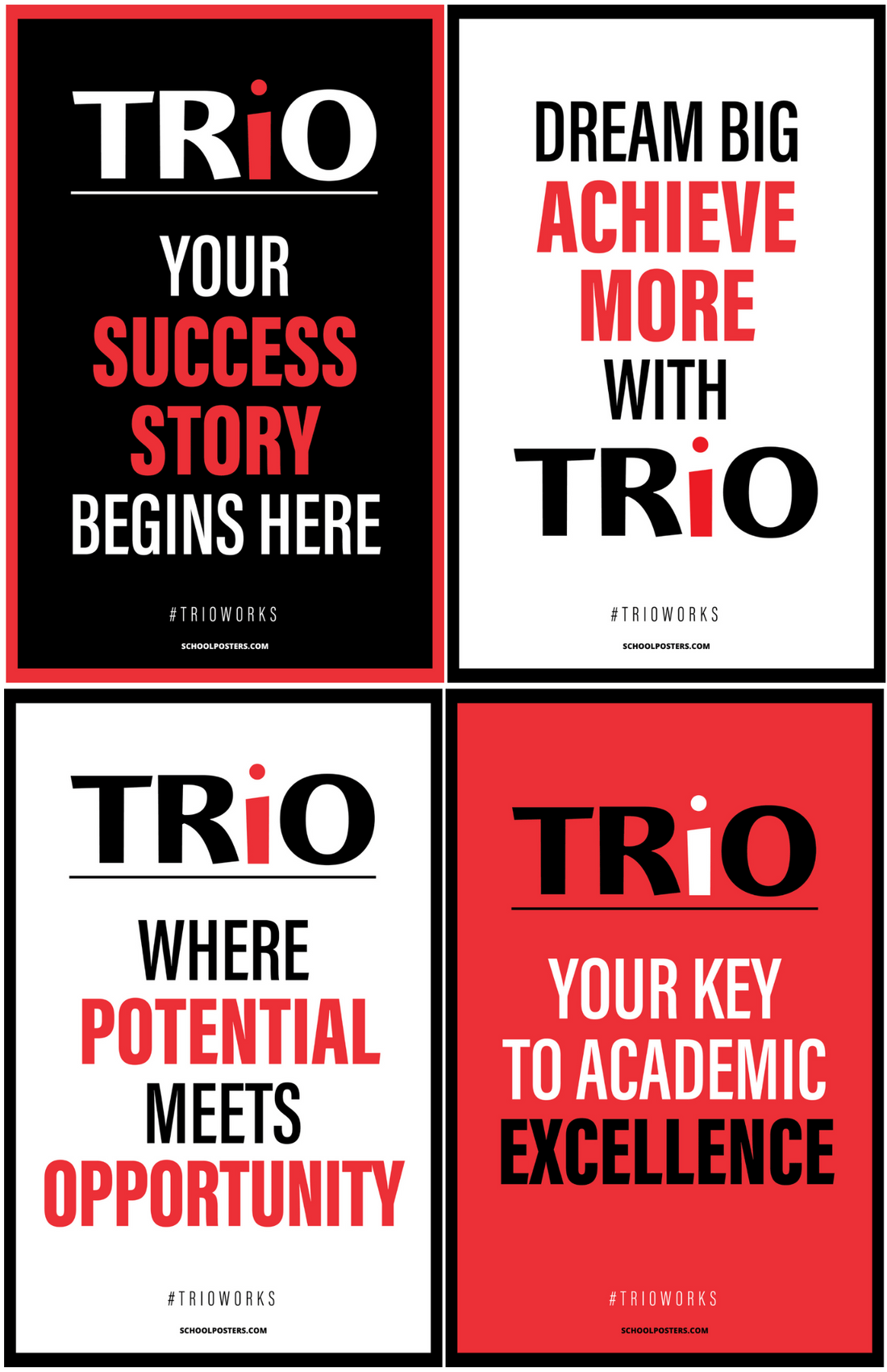 TRIO Program Poster Package – SchoolPosters.com LLC
