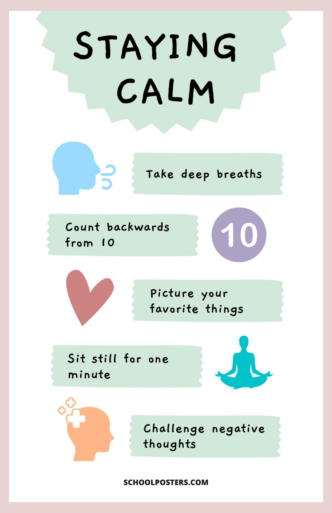 Staying Calm Poster – SchoolPosters.com LLC