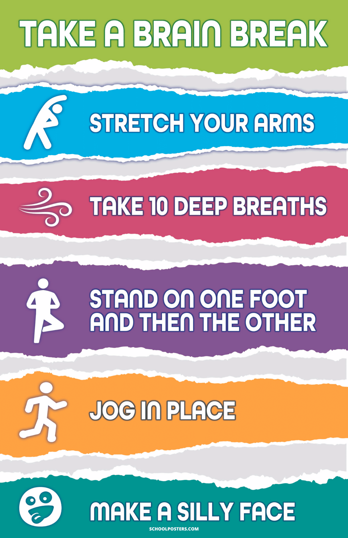 Take A Brain Break Poster – SchoolPosters.com LLC