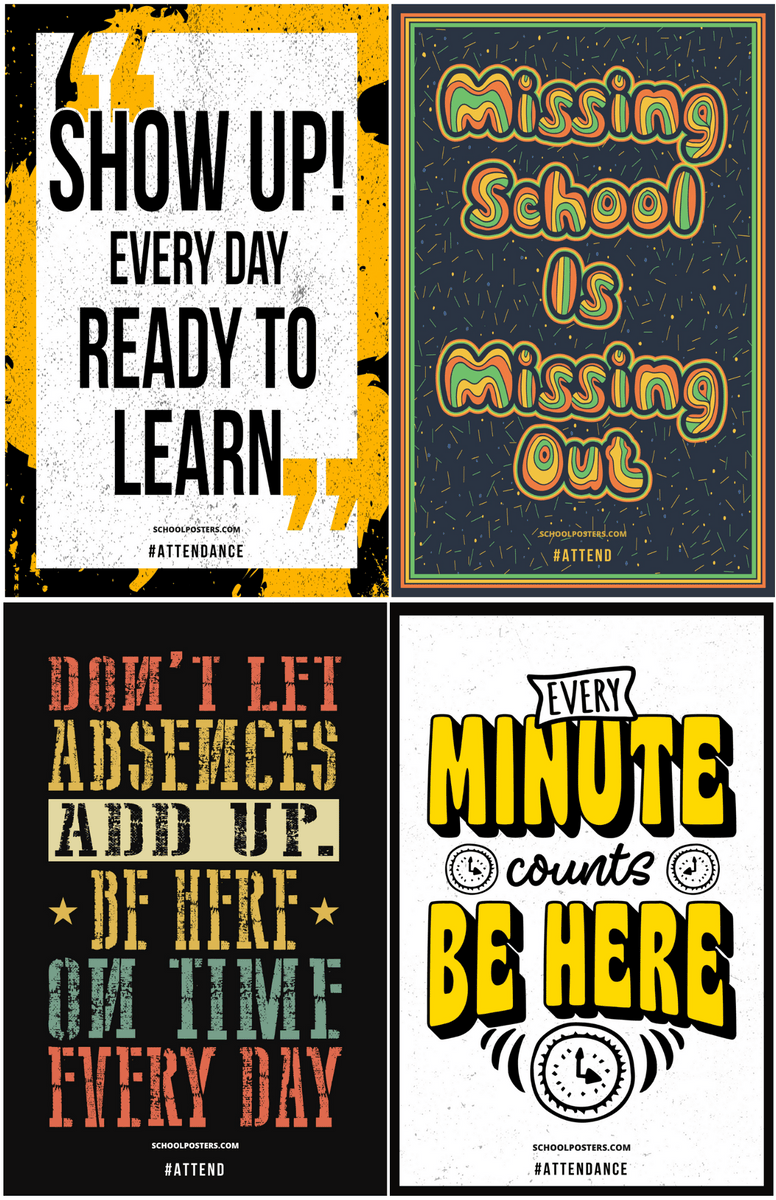 Attendance Poster Package – SchoolPosters.com LLC