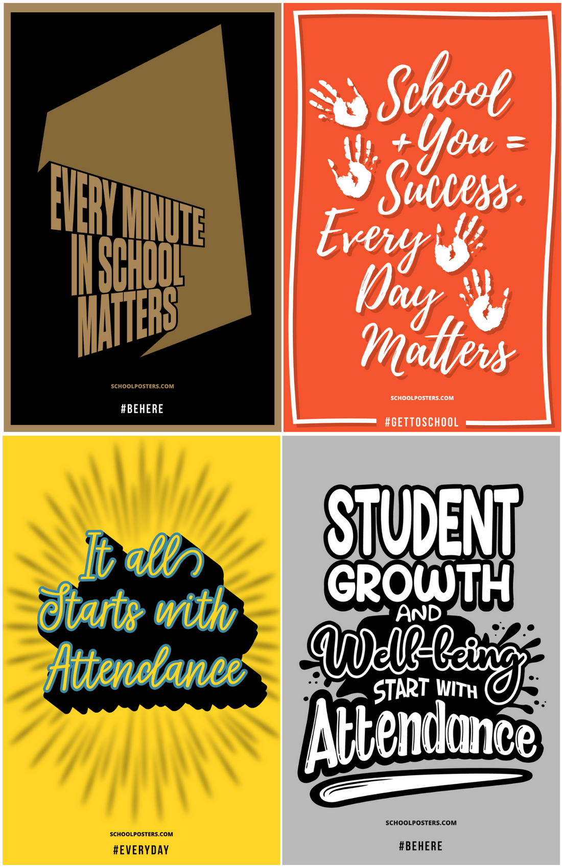 Attendance Poster Package – SchoolPosters.com LLC