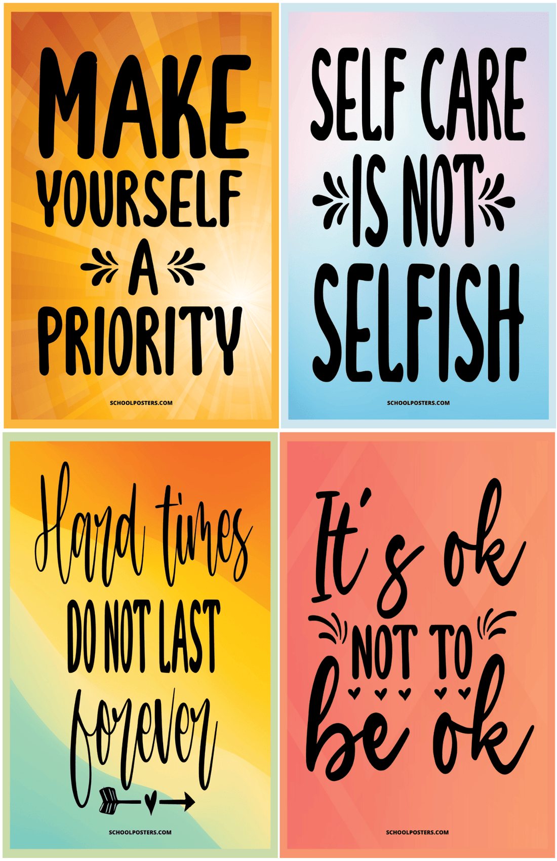 Student Mental Health Poster Package – SchoolPosters.com LLC