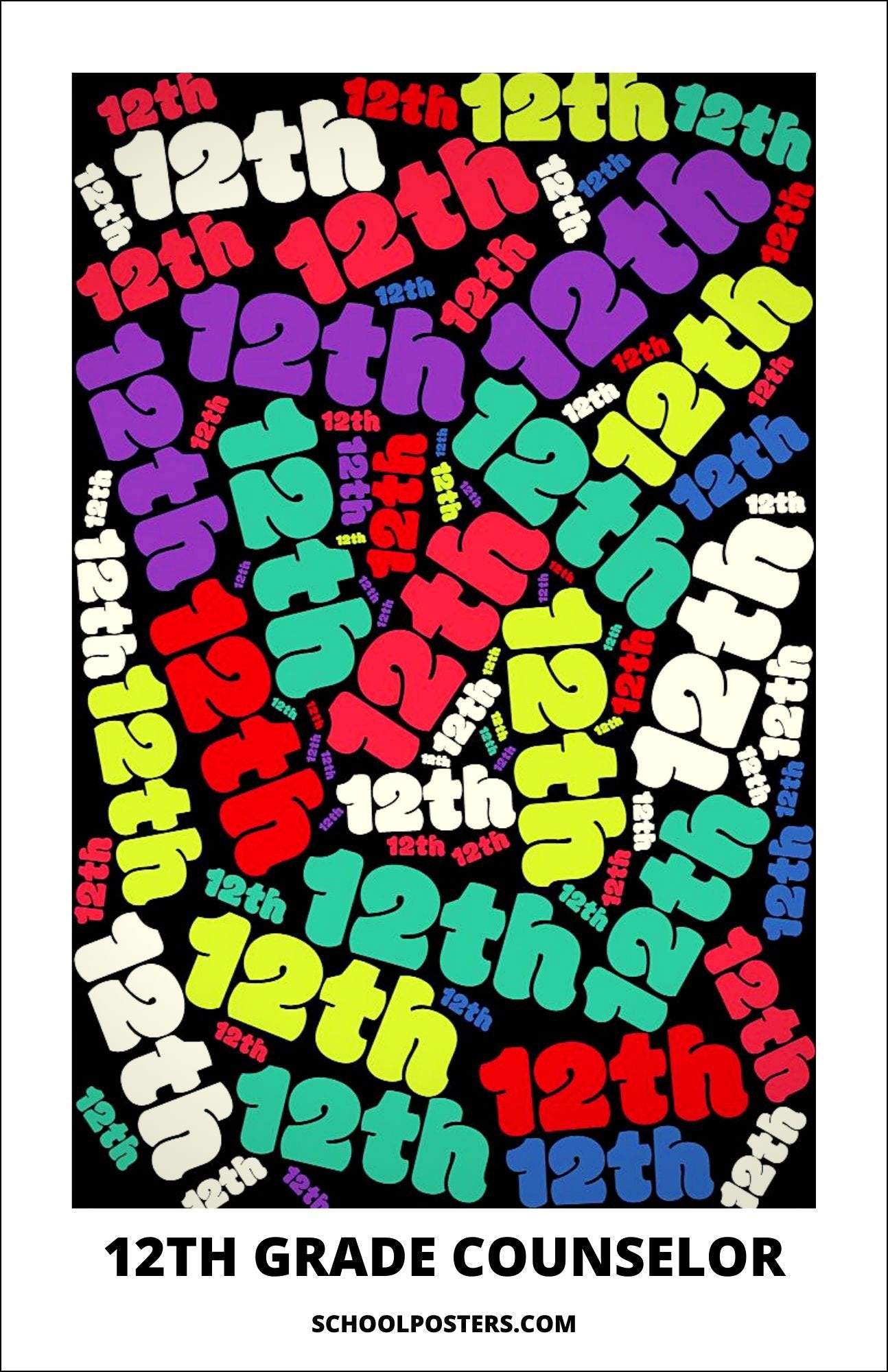 12th Grade Counselor Poster – SchoolPosters.com LLC