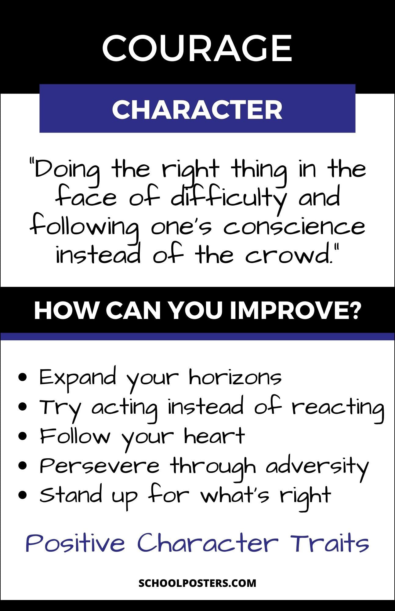 Courage Posters