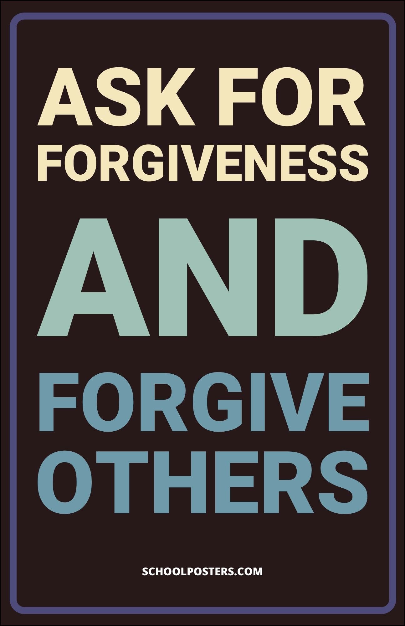 To Ask For Forgiveness