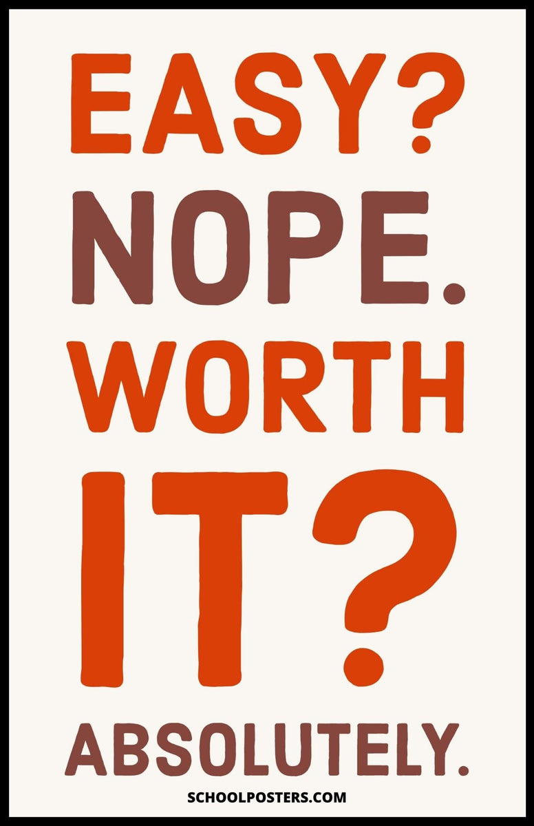 Worth It, Absolutely Poster – SchoolPosters.com LLC