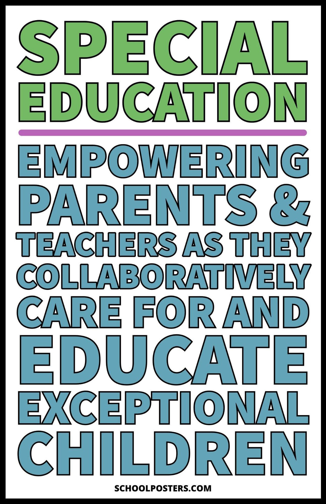Special Education Poster – SchoolPosters.com LLC