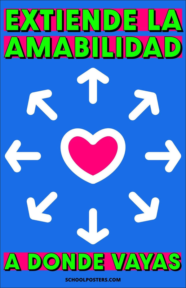 Spanish: Spread Kindness Poster – SchoolPosters.com LLC