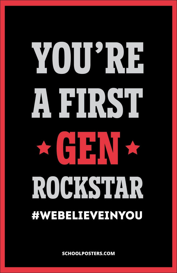 First Gen Rockstar TRIO Poster – SchoolPosters.com LLC