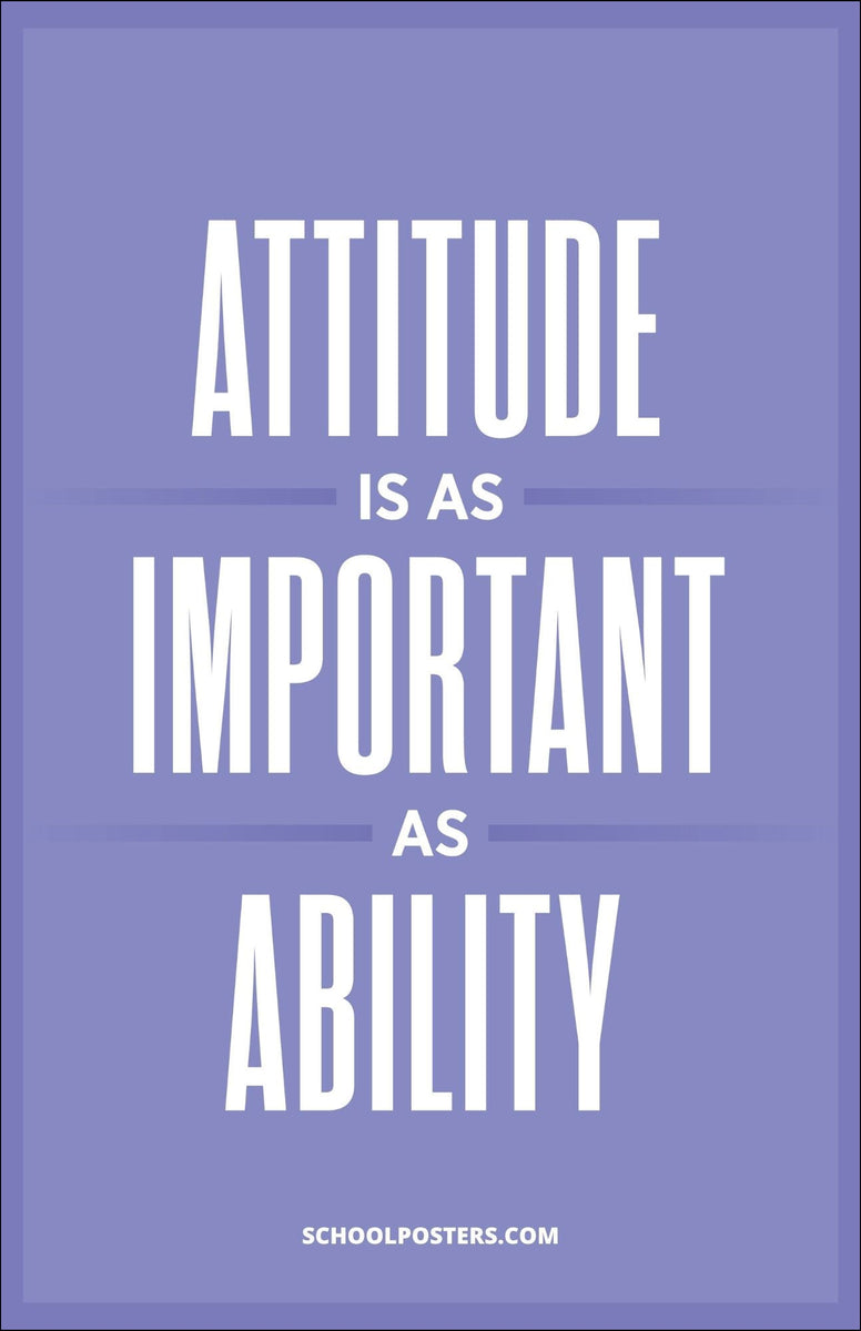 Attitude Vs. Ability Poster – SchoolPosters.com LLC