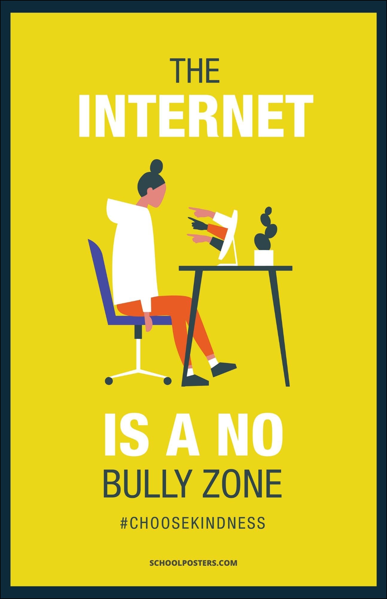 No Cyber Bullying Poster