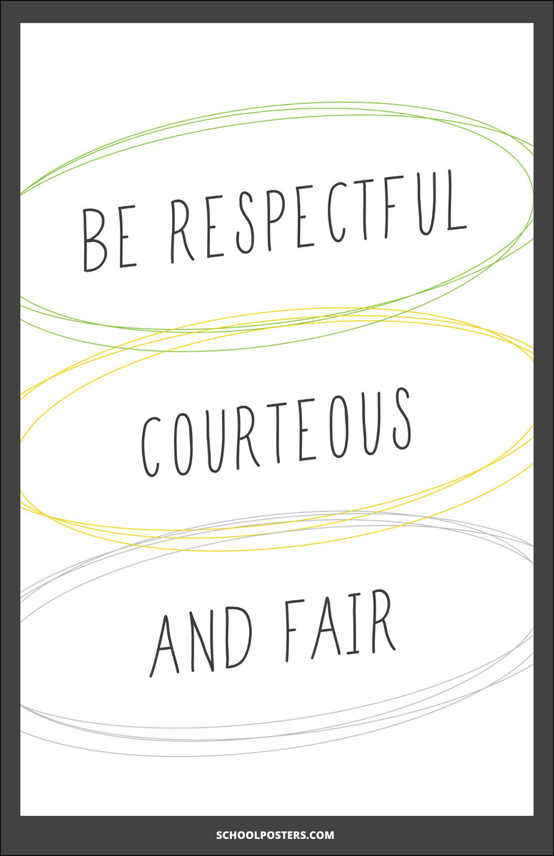 Be Respectful Poster – SchoolPosters.com LLC