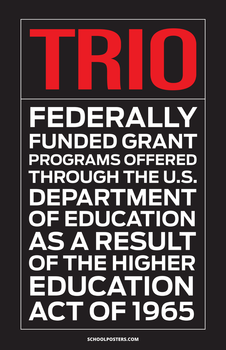 TRIO Programs Poster – SchoolPosters.com LLC