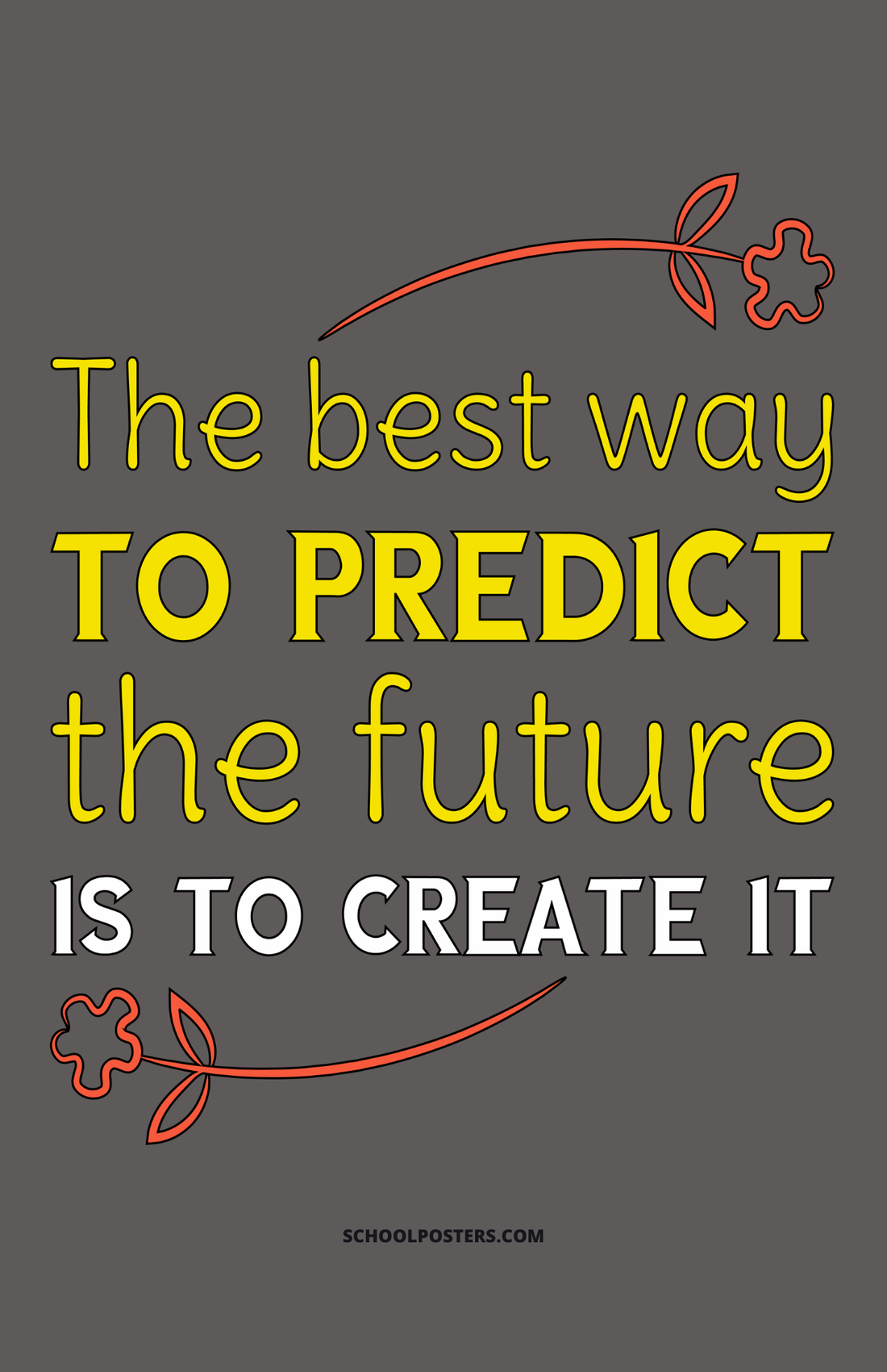 Best Way To Predict The Future Poster – SchoolPosters.com LLC