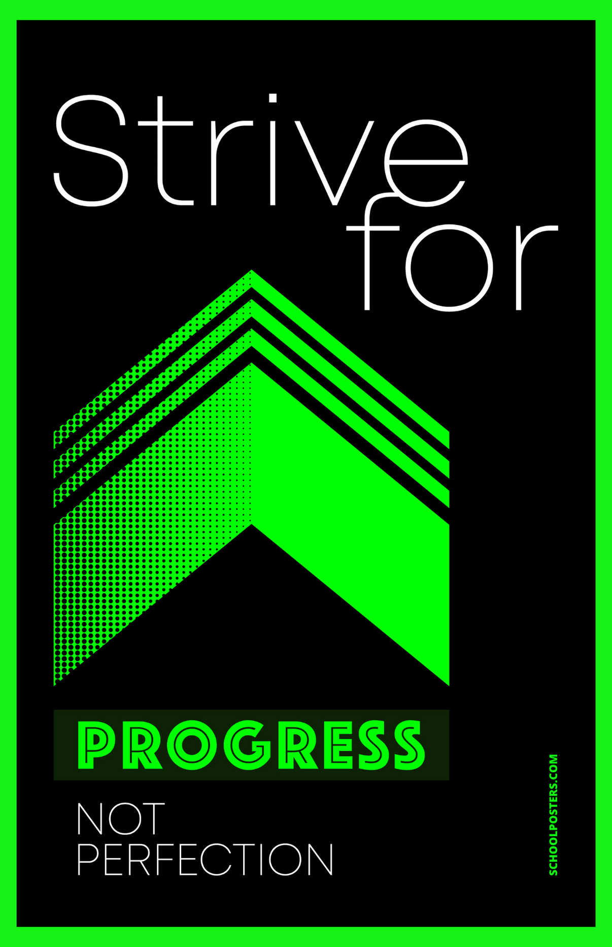 Strive for Progress Poster – SchoolPosters.com LLC