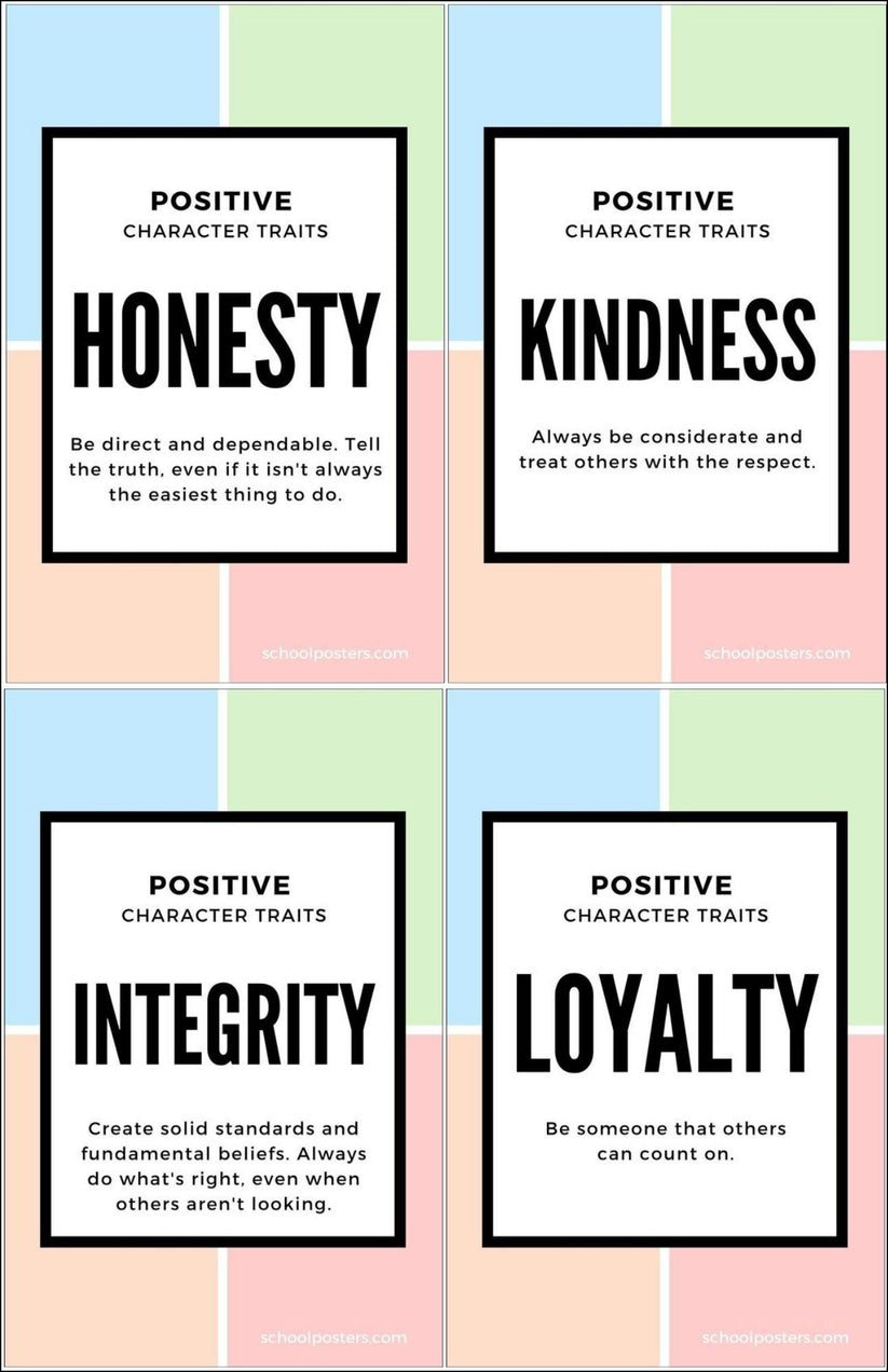 Character Poster Package – SchoolPosters.com LLC