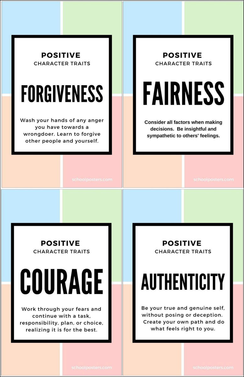 Character Poster Package – SchoolPosters.com LLC