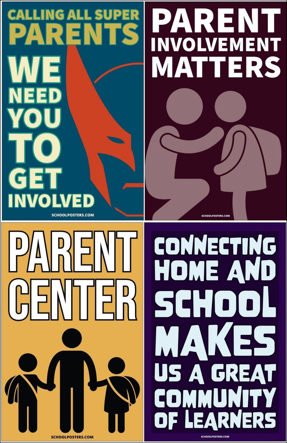 Parent Involvement Poster Package – SchoolPosters.com LLC