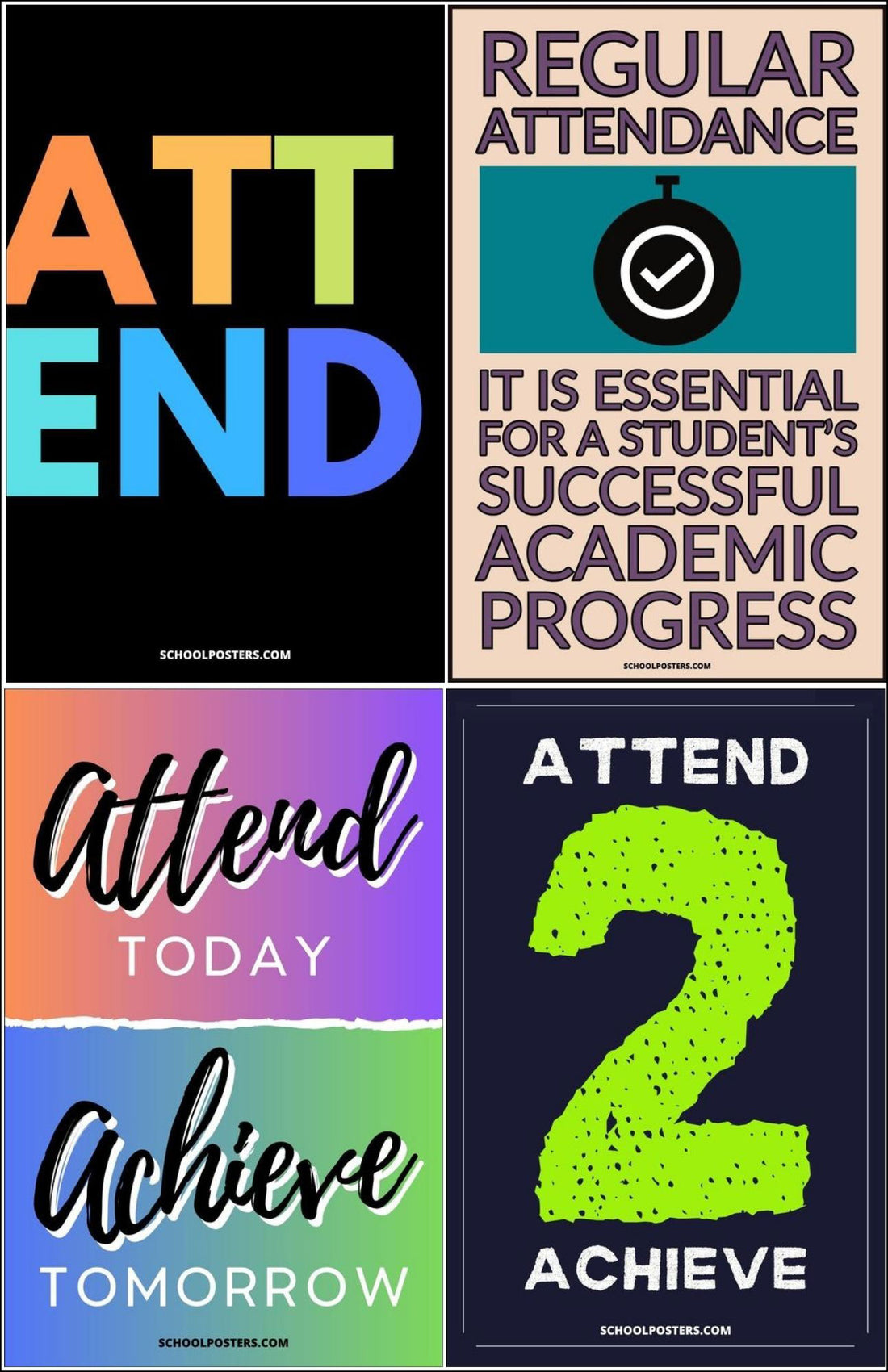 Attendance Poster Package – SchoolPosters.com LLC