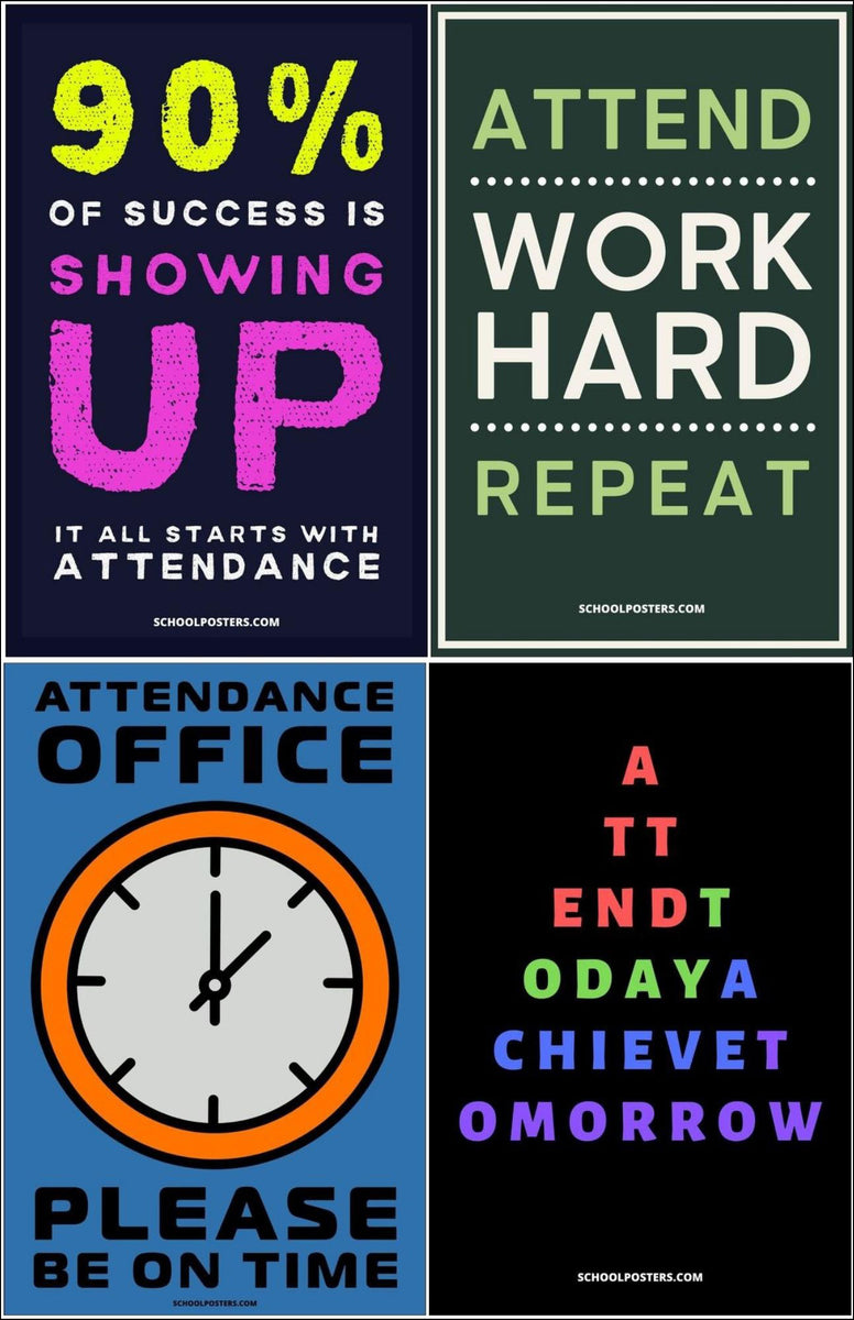 Attendance Poster Package – SchoolPosters.com LLC