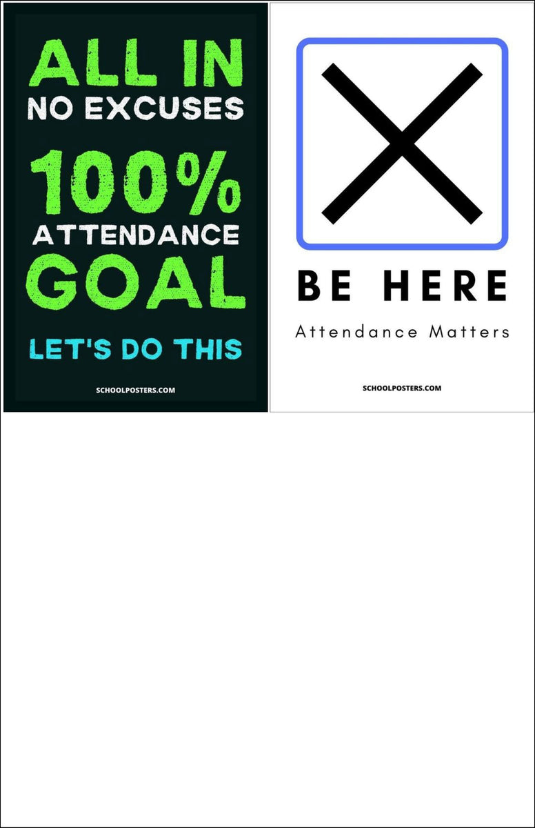 Attendance Poster Package – SchoolPosters.com LLC